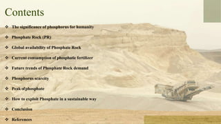 Sustainable phosphate use | PPT
