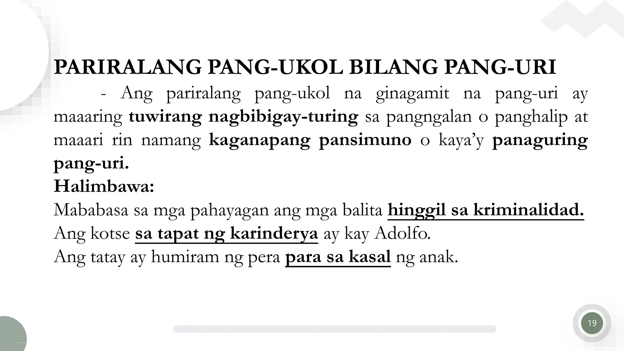 Topic 9- Pang angkop, Pangatnig, Pang ukol, Pantukoy.pptx