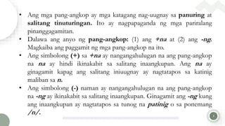 Topic 9- Pang angkop, Pangatnig, Pang ukol, Pantukoy.pptx