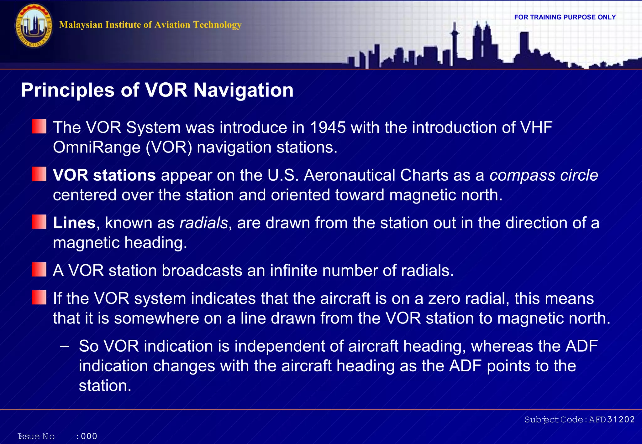 Nav Topic 9 vhf omni range (vor) | PDF