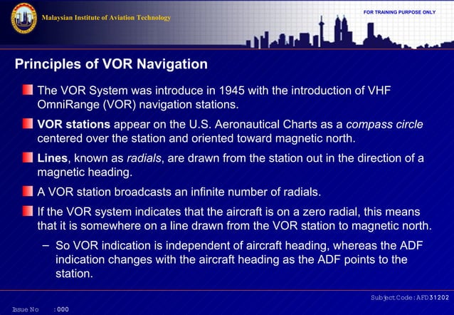 Nav Topic 9 vhf omni range (vor) | PDF