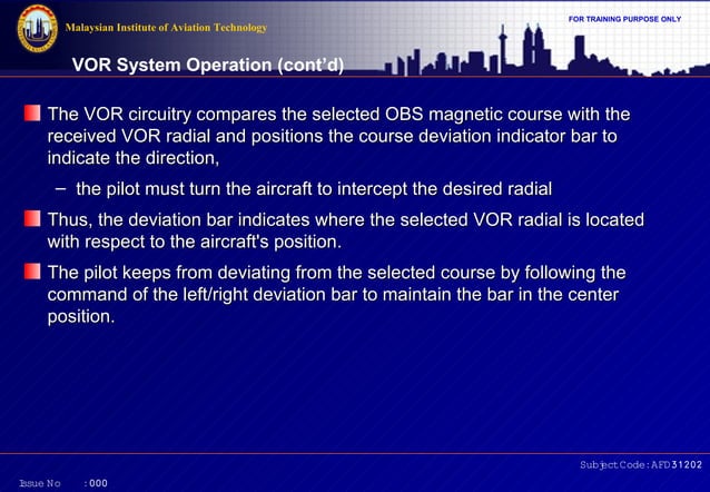 Nav Topic 9 vhf omni range (vor) | PDF
