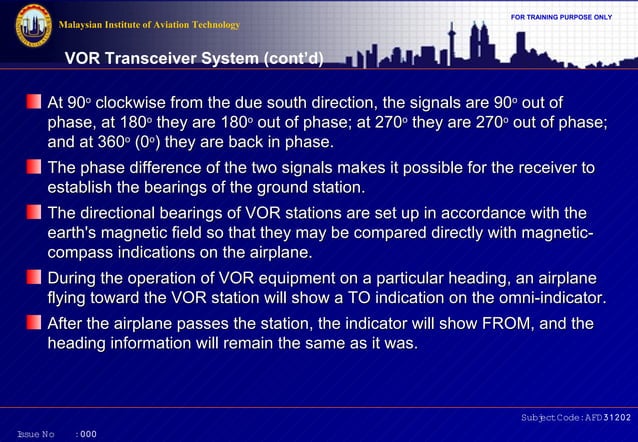 Nav Topic 9 vhf omni range (vor) | PDF