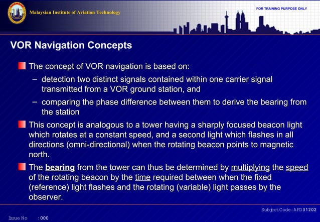 Nav Topic 9 vhf omni range (vor) | PDF