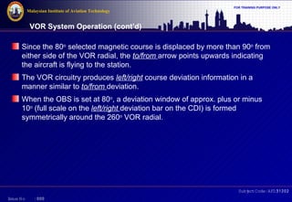 Aircraft Communication Topic 9 vhf omni range (vor) | PDF