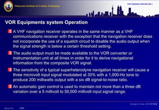 Aircraft Communication Topic 9 vhf omni range (vor) | PDF