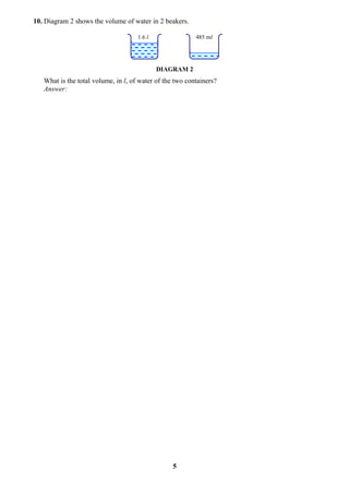 Topic 9 volume of liquid | DOC