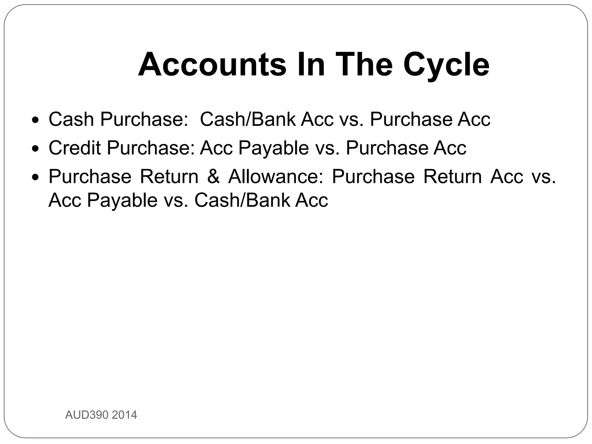 Topic 9 audit of purchase and payment cycle + acc payables | PPTX