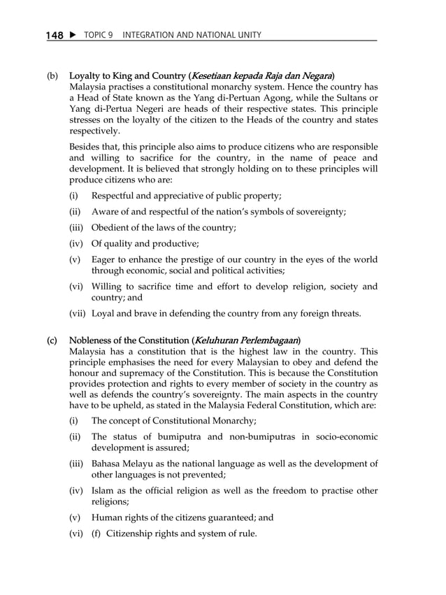 Topic 9 integration and national unity