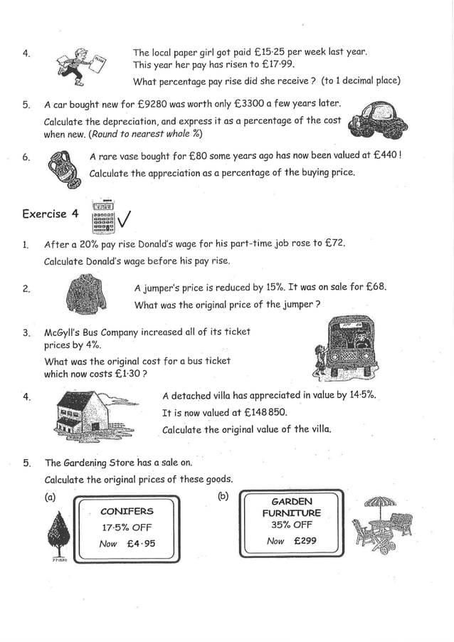 Topic 9 Percentages Pdf