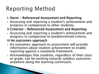 Topic 9 Reporting of Assessment Data | PPTX | Educational Assessment ...