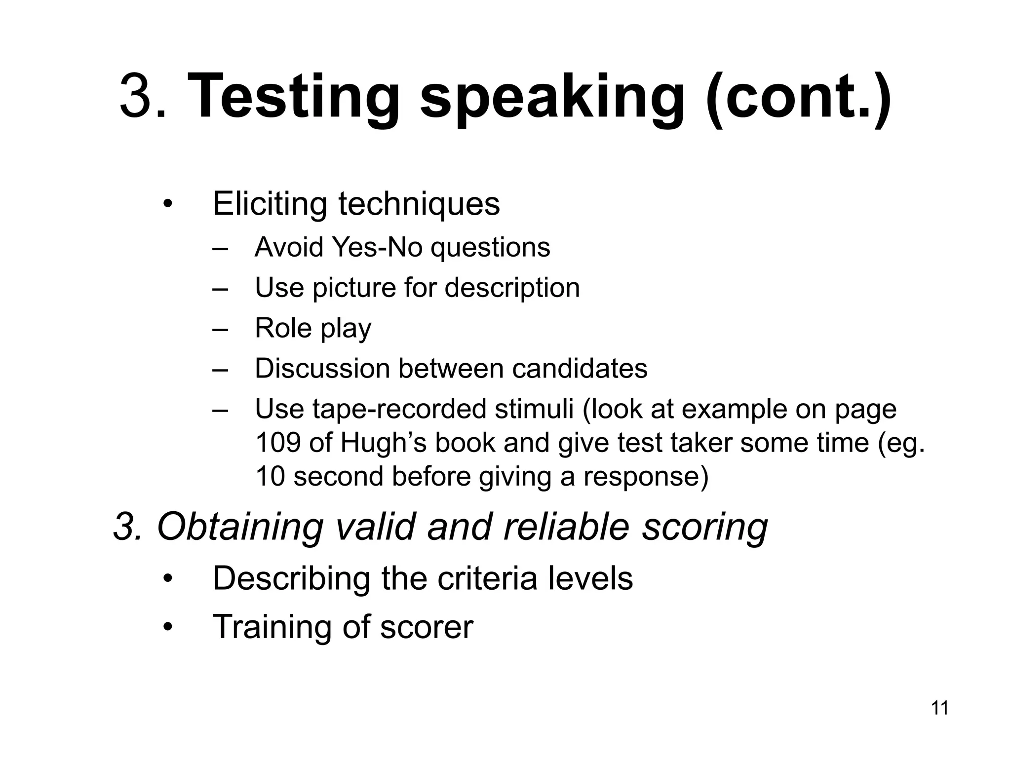 Testing four skills | PPT