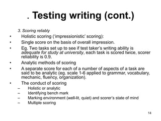 Testing four skills | PPT