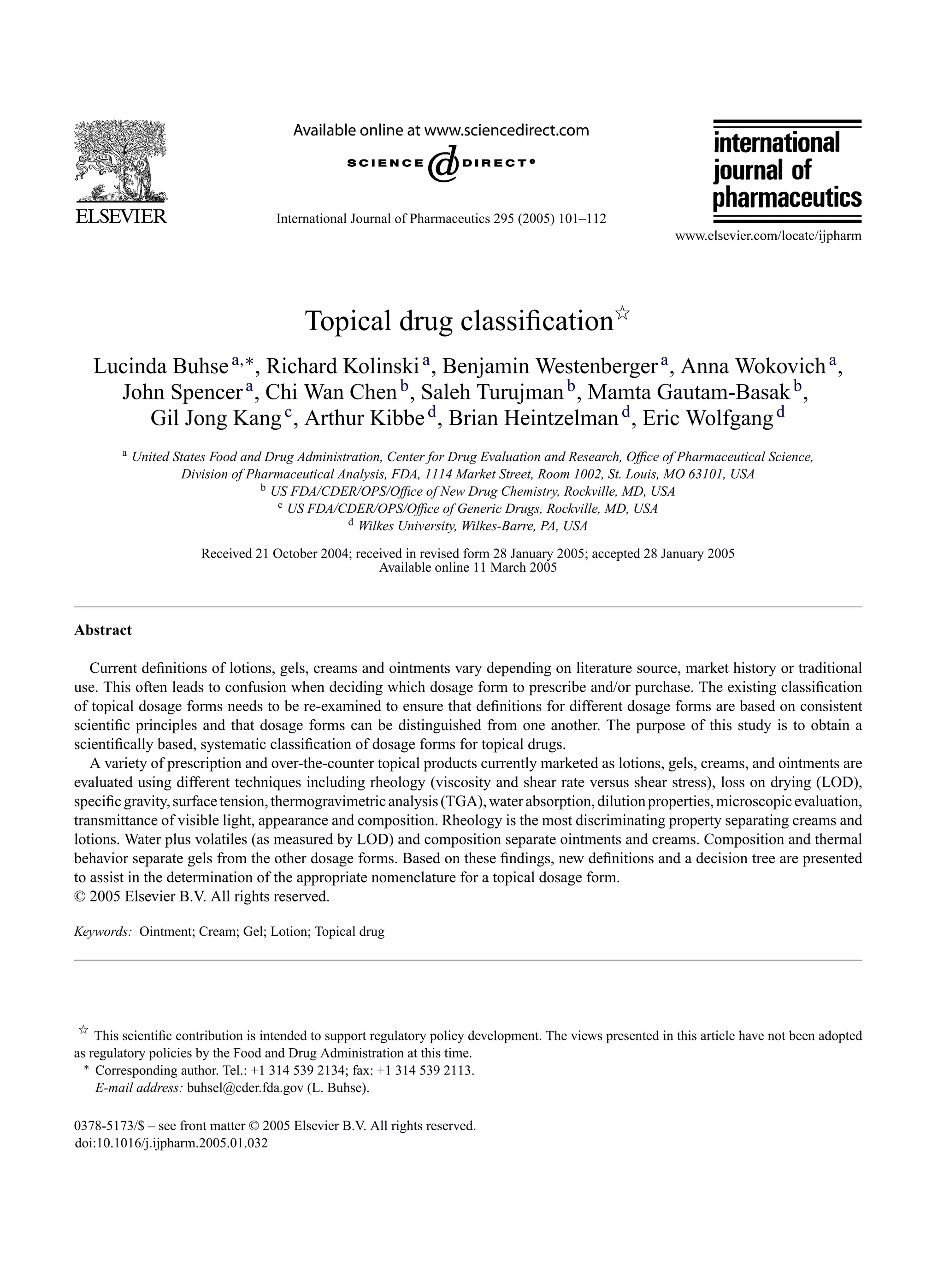 Topical drug-classification | PDF