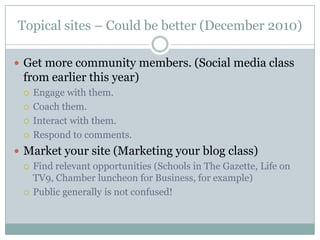 Topical websites presentation final | PPT