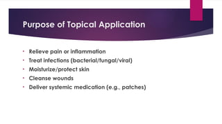 Topical Drug Administration: Types, Techniques, and Nursing ...
