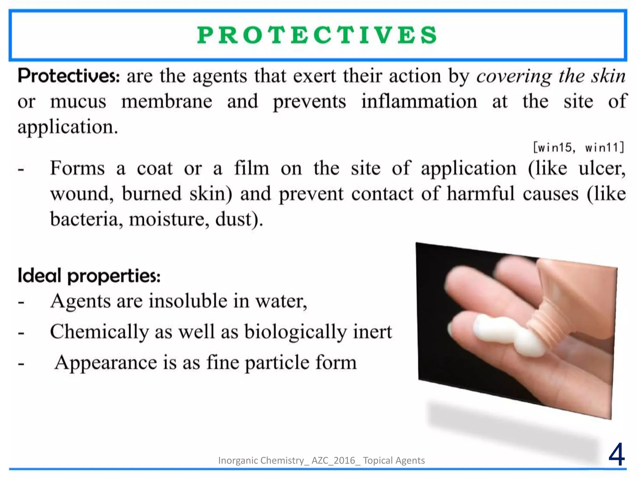 Topical Agents _ Pharmaceutical Inorganic Chemistry _ B. Pharmacy ...
