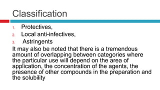 Topical agents: Inorganic Pharmaceutical Chemistry | PPTX