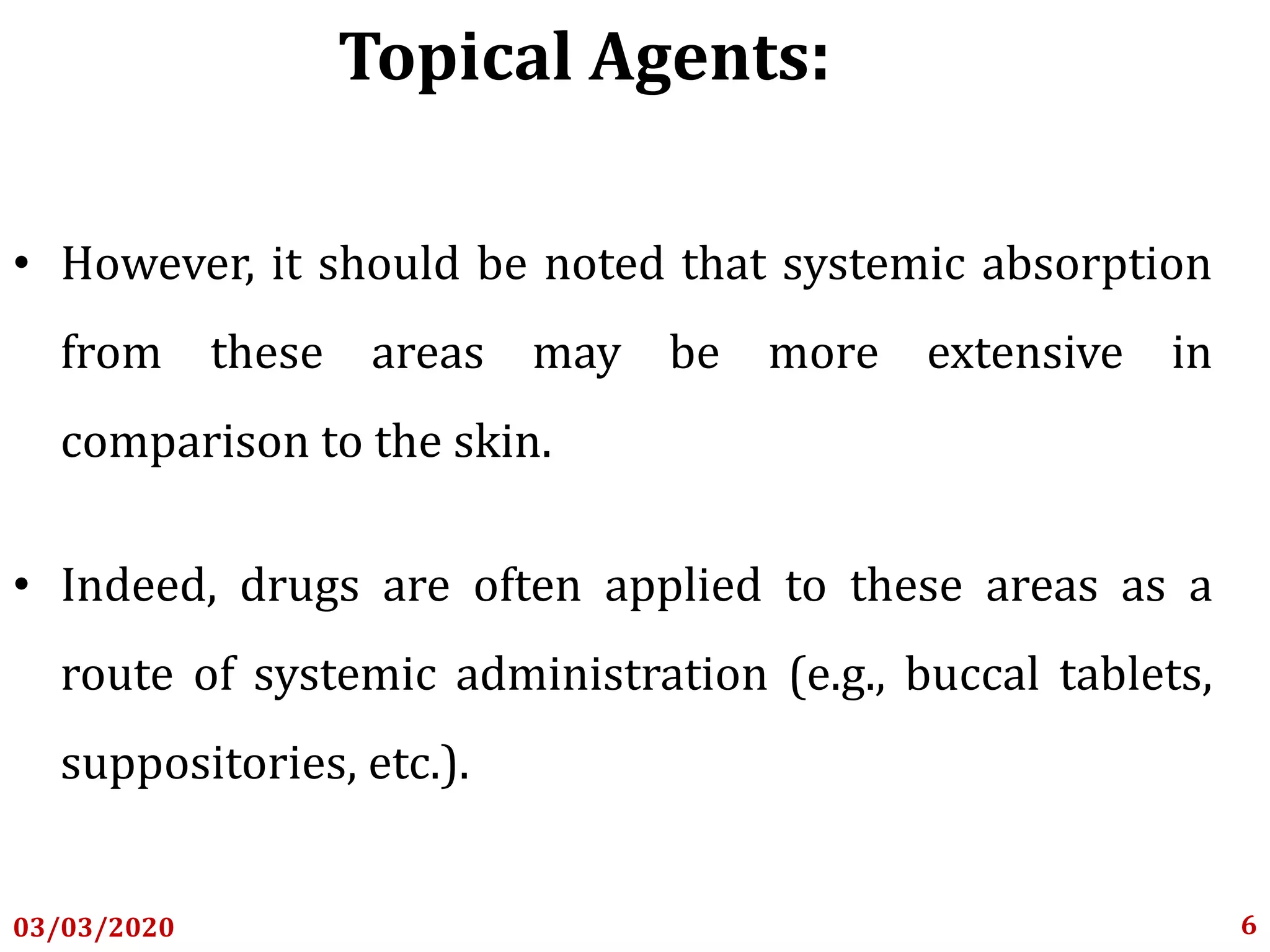 Topical agents | PDF