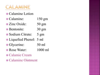 Topical agents inorganic chemistry b. ph sem 1 | PPTX