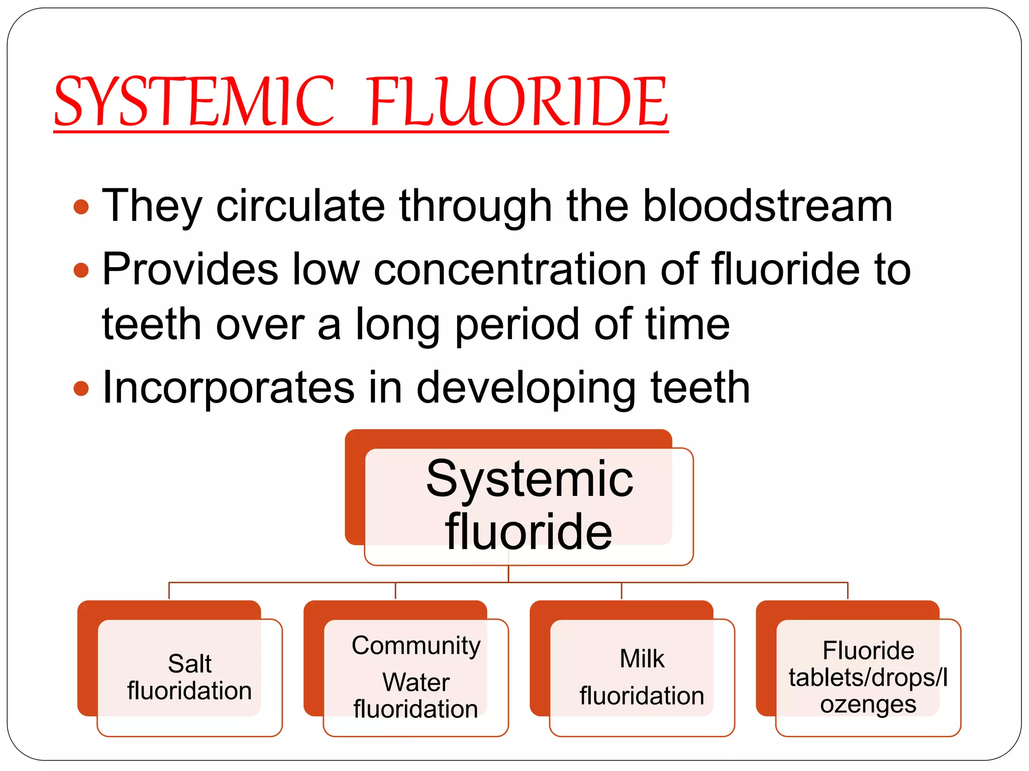 Topical and systemic fluorides | PPTX