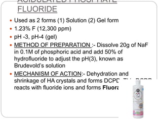 Topical and systemic fluorides | PPTX