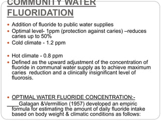 Topical and systemic fluorides | PPTX