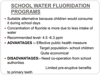 Topical and systemic fluorides | PPTX