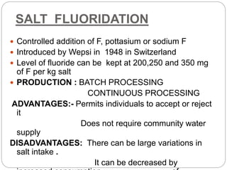 Topical and systemic fluorides | PPTX