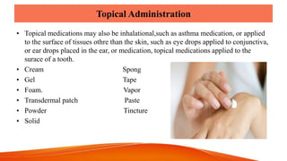 Topical Medication Administration