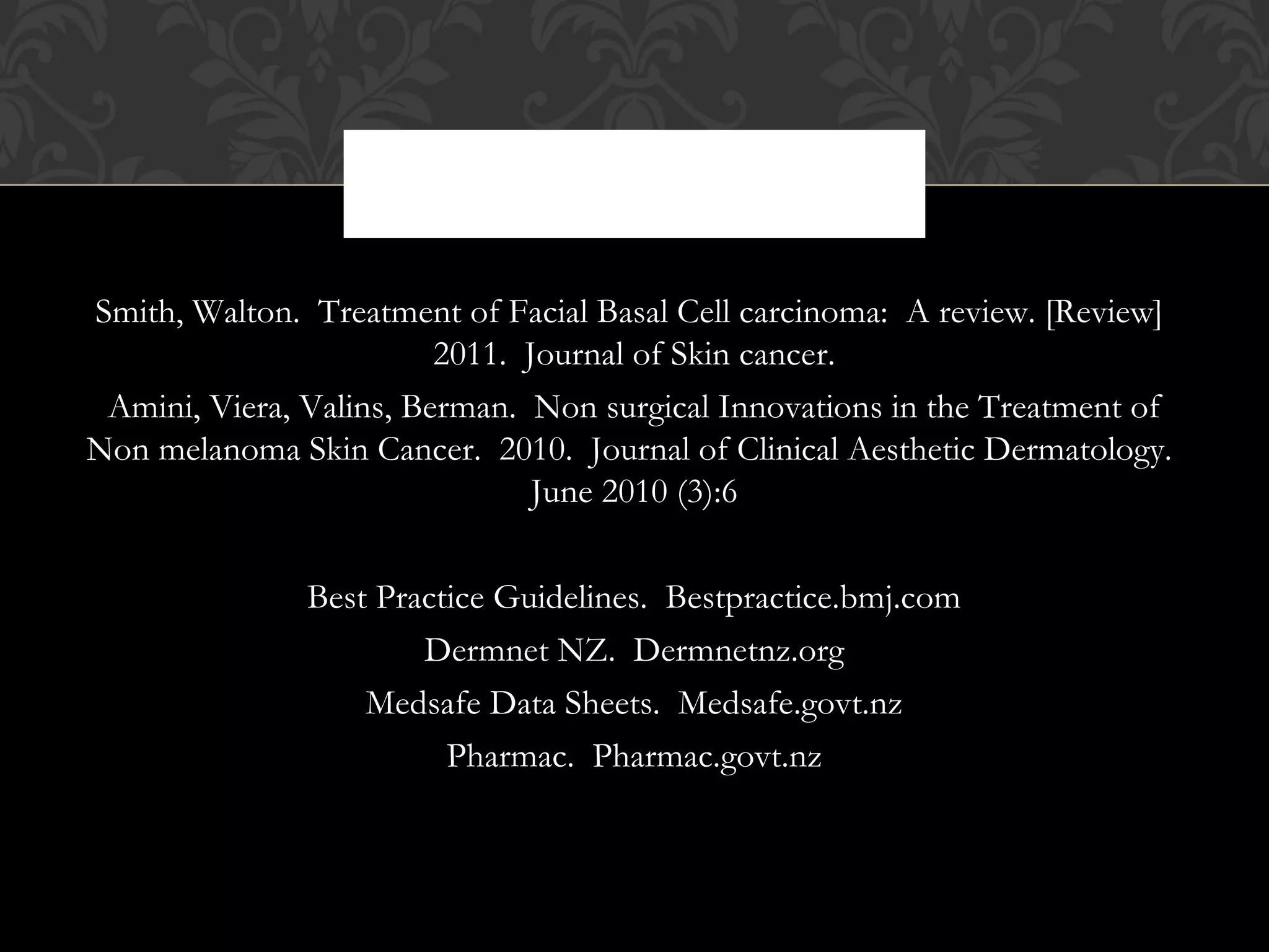 Topical chemo therapeutic treatments for non melanoma skin cancer | PPT ...