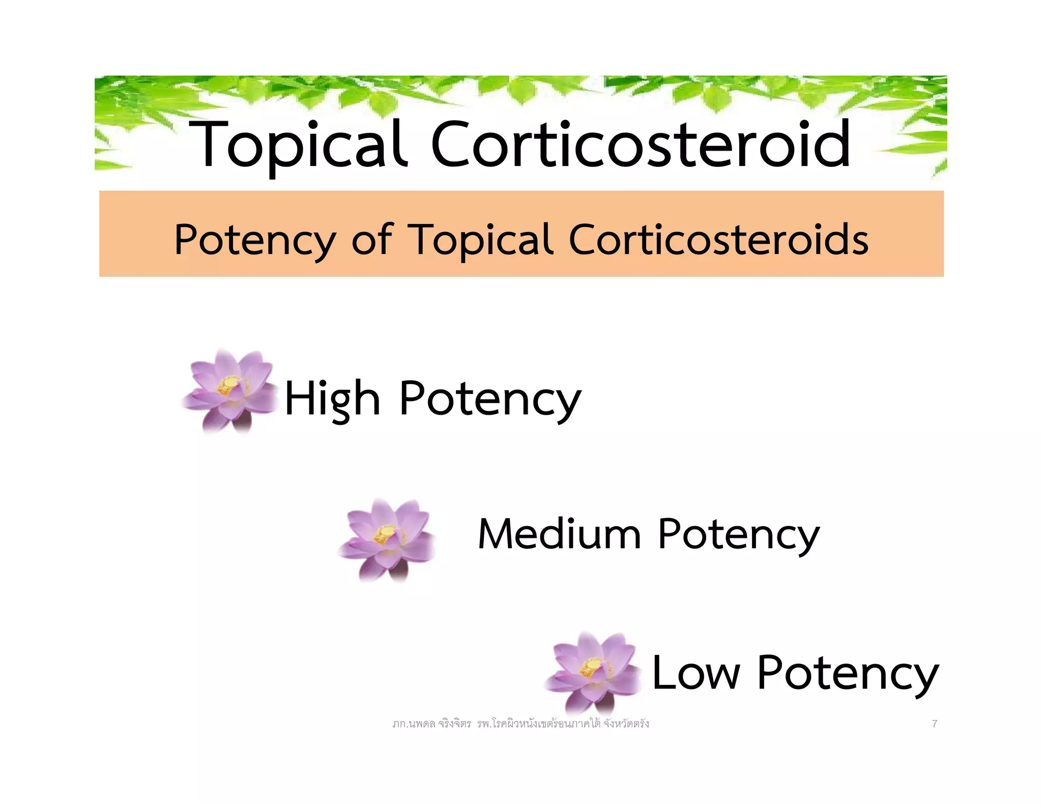 Topical corticosteroids | PDF