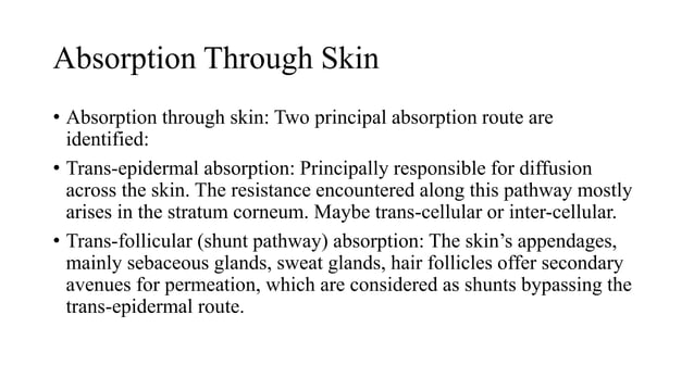 Topical Drug Delivery System | PPTX | Skin Care | Beauty