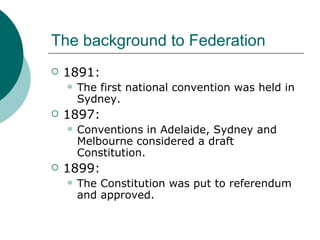 Topic a lecture 3 & 4 history, constitution, federal system | PPT