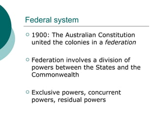 Topic a lecture 3 & 4 history, constitution, federal system | PPT