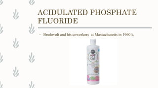 Topical Fluoride | PPTX