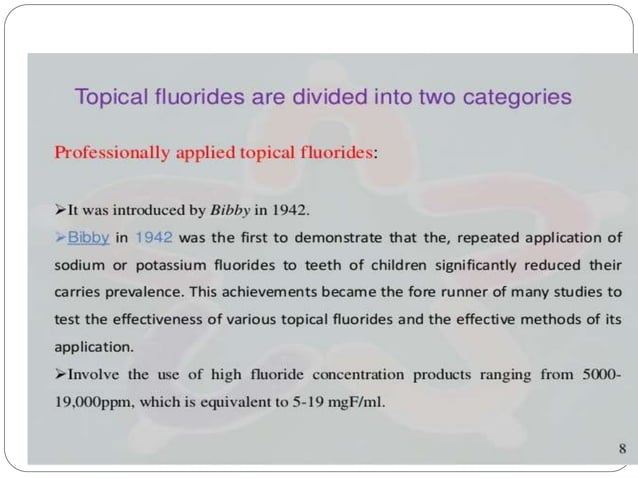 Topicalfluorides | PPTX