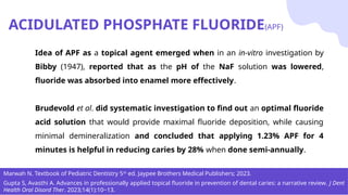 Topical Fluorides as Preventive Aid of Dental Caries in Children | PPTX