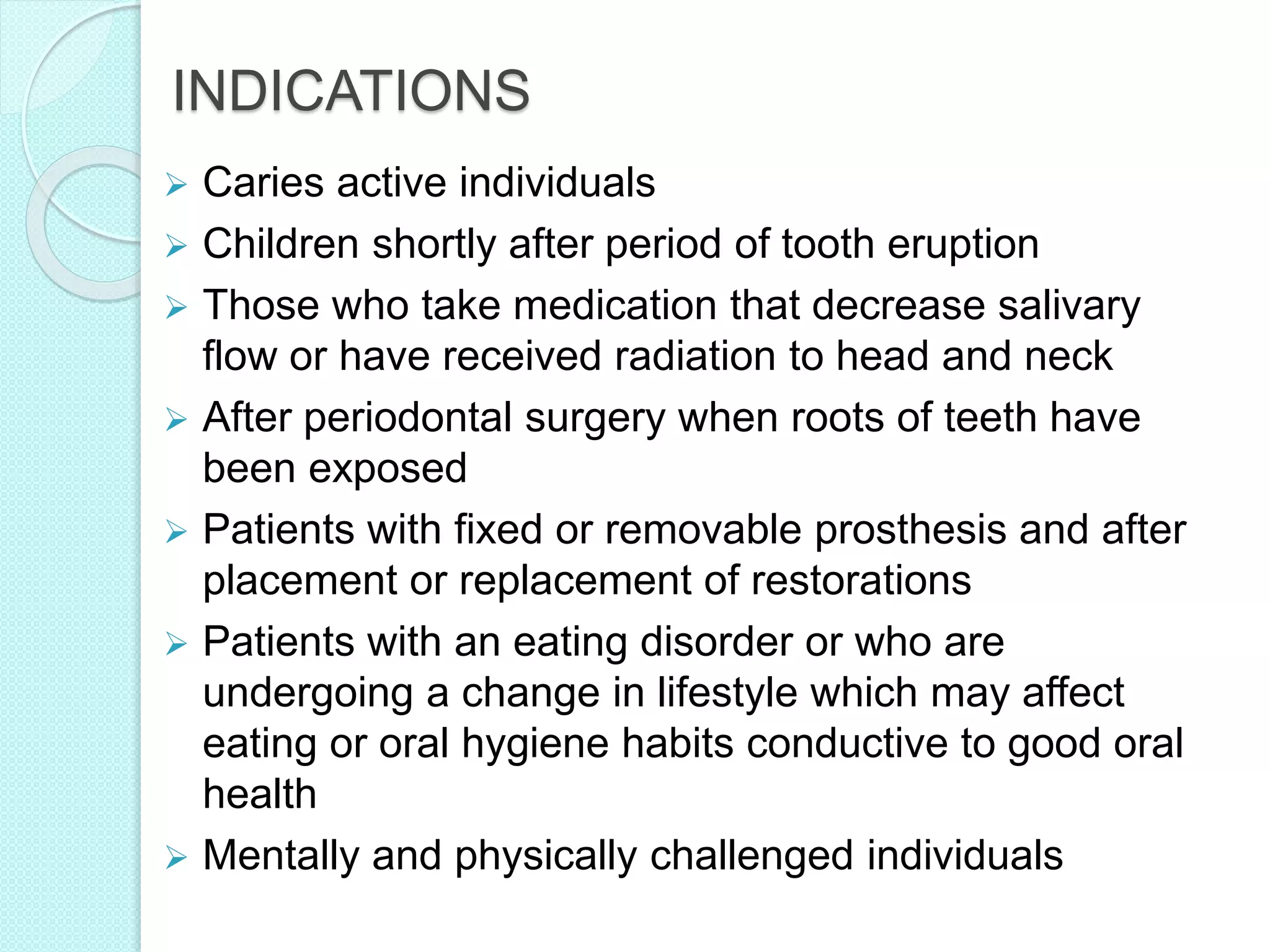 Topical fluorides in dentistry | PPTX