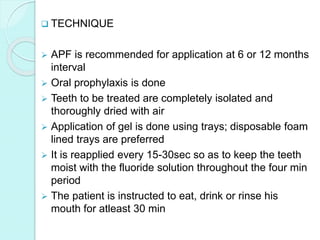 Topical fluorides in dentistry | PPTX