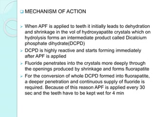 Topical fluorides in dentistry | PPTX