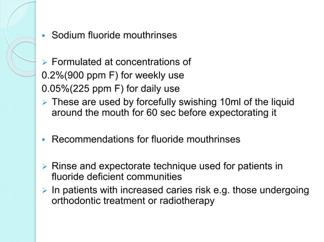 Topical fluorides in dentistry | PPTX | Dental Health | Diseases and Conditions