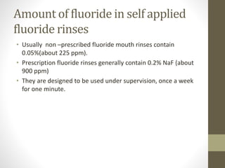 Topicalfluoridesppt | PPTX