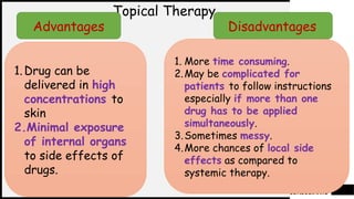 topical formulations in Dermatology pptx | PPTX