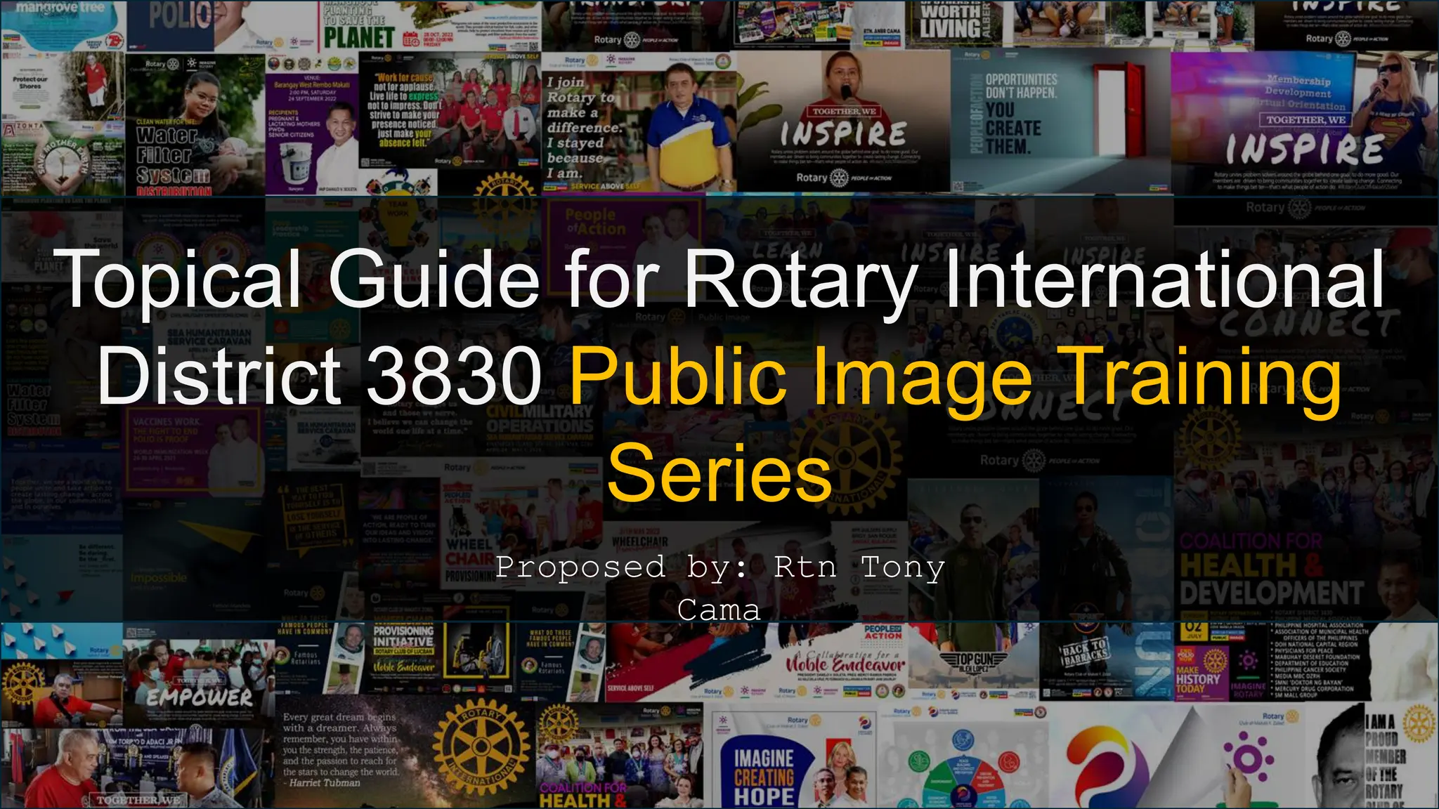 Topical Guide for RID 3830 Public Image Training Series.ppsx