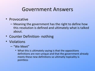 Topicality presentation | PPT