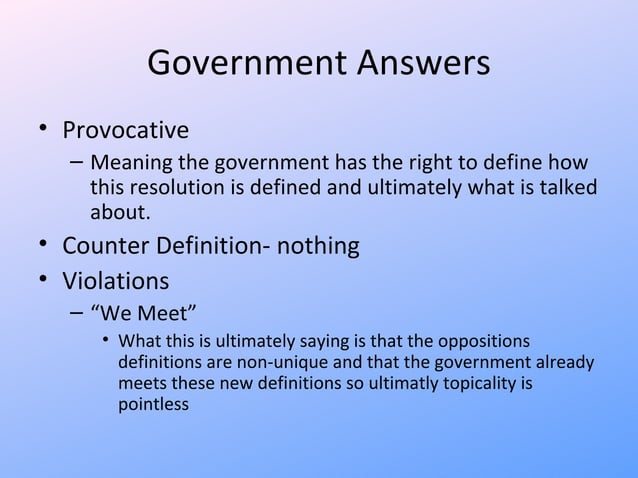 Topicality presentation | PPT