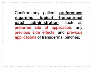Topical medications administration | PPTX