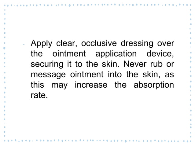 Topical medications administration | PPTX | First Aid | Injuries