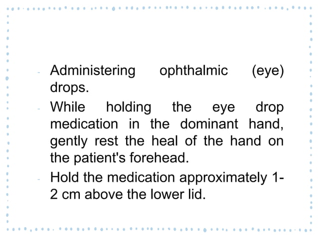 Topical medications administration | PPTX | First Aid | Injuries
